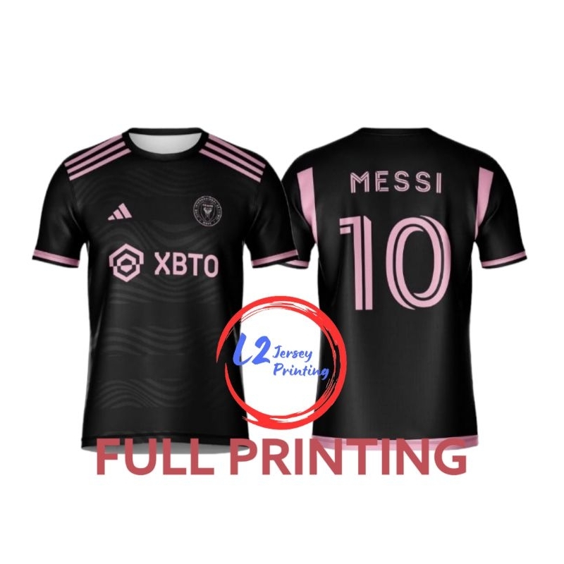 Jual Jersey Bola Inter Miami FC Away 2024 Full Printing | Shopee Indonesia