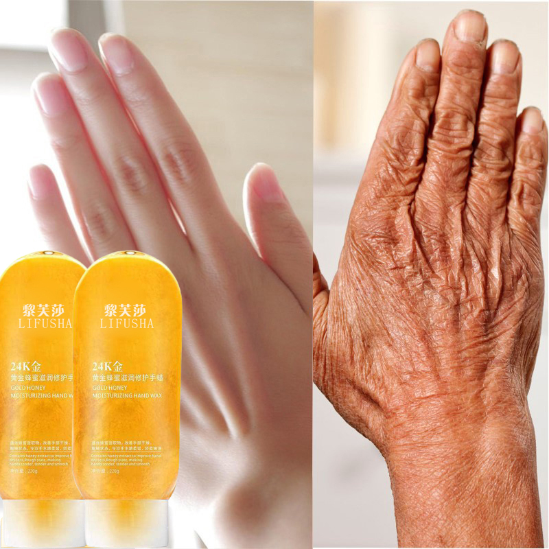 Jual Honey Hand Wax Krim Exfoliating - Masker Tangan Exfoliating Hand ...