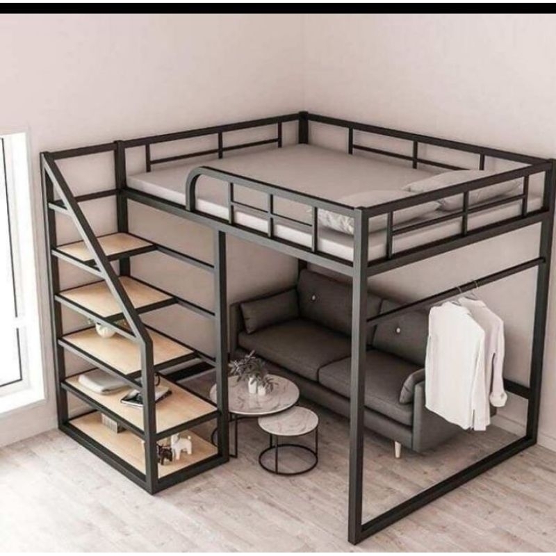 Jual ranjang besi tingkat modern ukuran 120x200 dan ukuran 140x200 ...