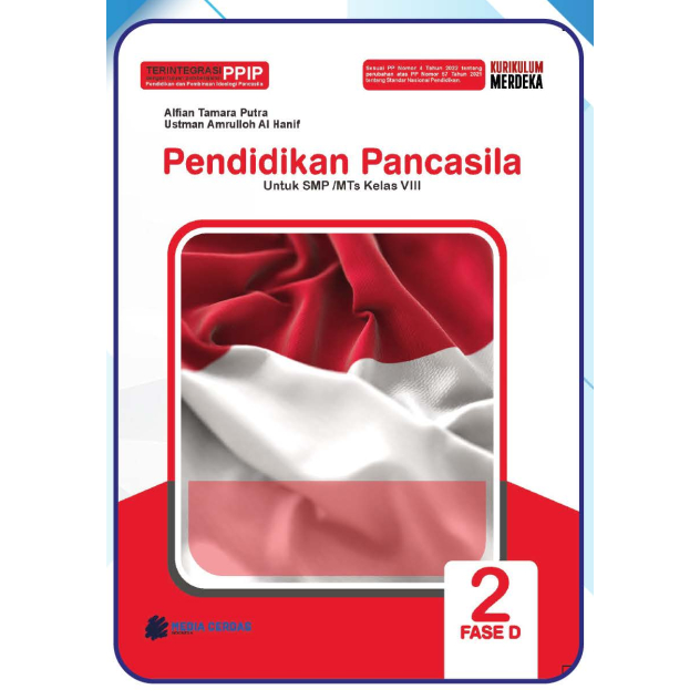 Jual Buku Pendidikan Pancasila untuk Siswa SMP / MTS Kelas VIII (PP) Kurikulum Merdeka | Shopee ...