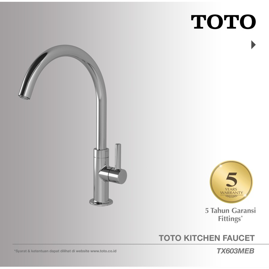 Jual TOTO EB Kitchen Faucet / Keran Dapur TX603MEB | Shopee Indonesia