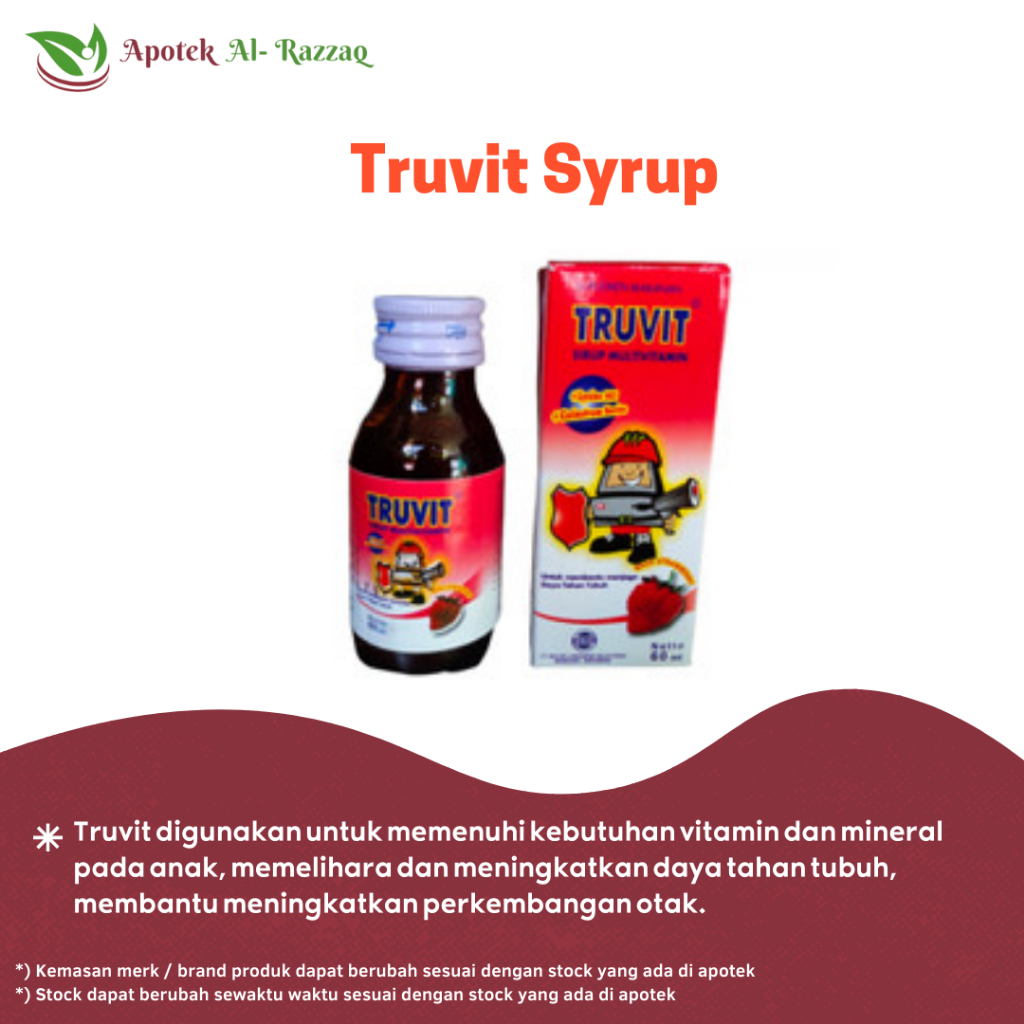 Jual Truvit Syrup 60 ml - Suplemen Kesehatan | Shopee Indonesia