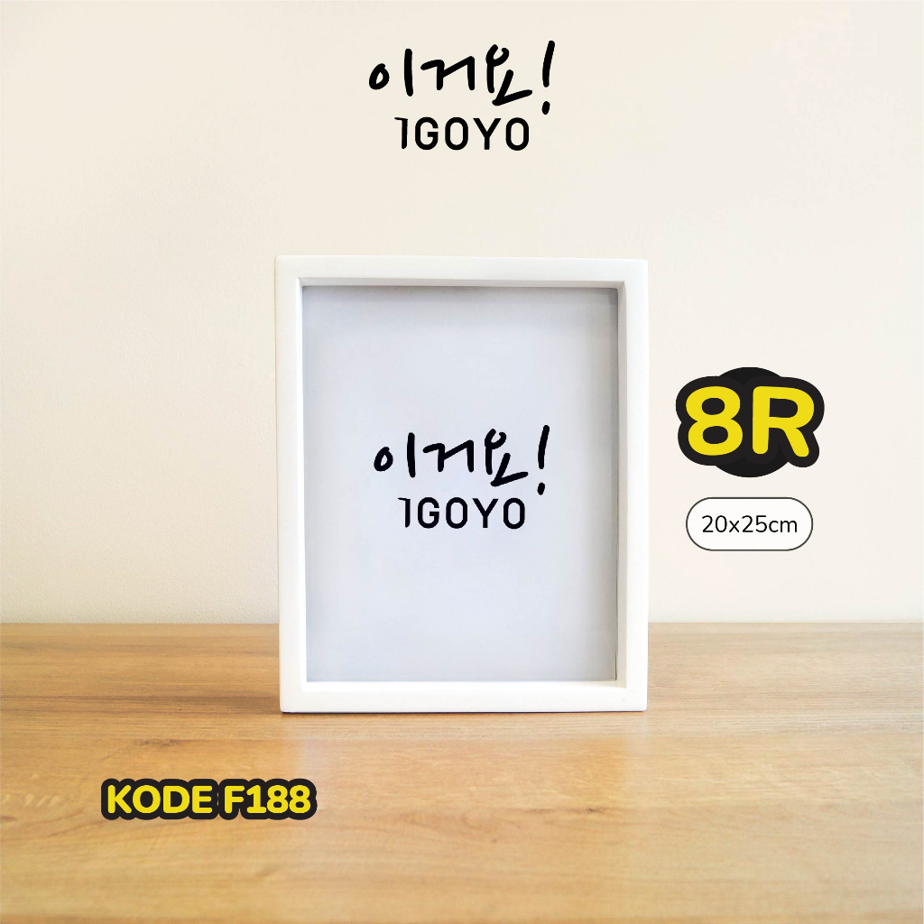 Jual Bingkai Foto IGOYO Ukuran 8R (20x25cm) F188 Tebal 3cm Pigura Hitam ...