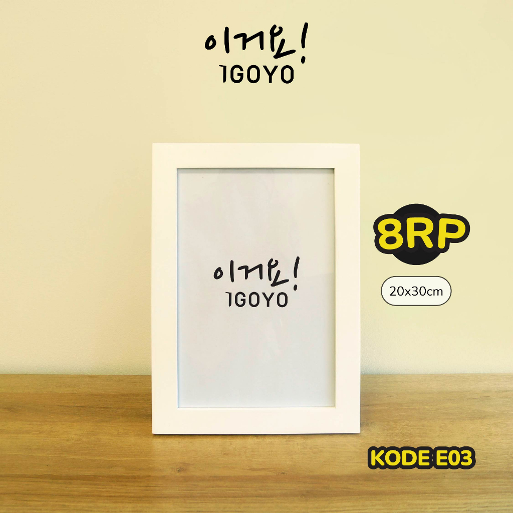 Jual Bingkai Foto IGOYO Ukuran 8RP (20x30cm) E03 Lebar Profile 3cm ...