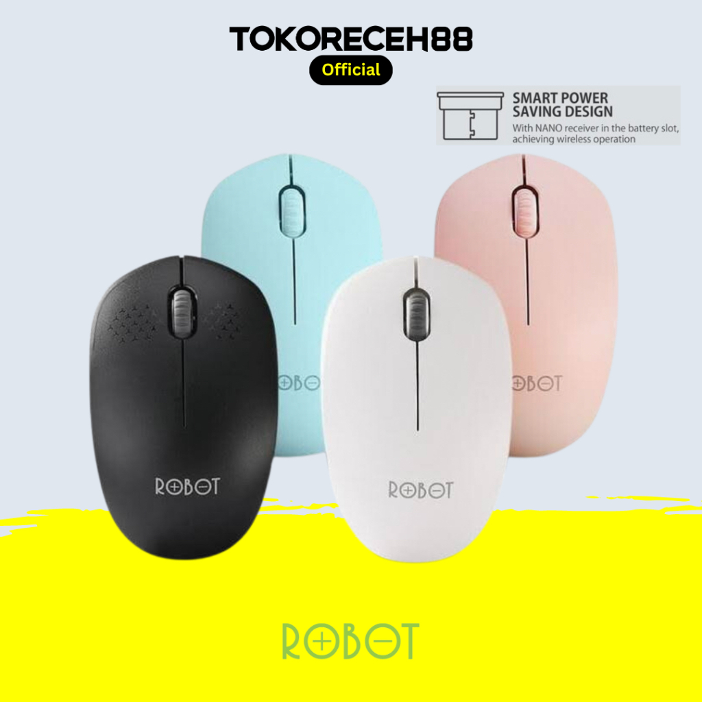 Jual Mouse ROBOT M210 2.4 GHz Optical 1600DPI Bluetooth Receiver ...