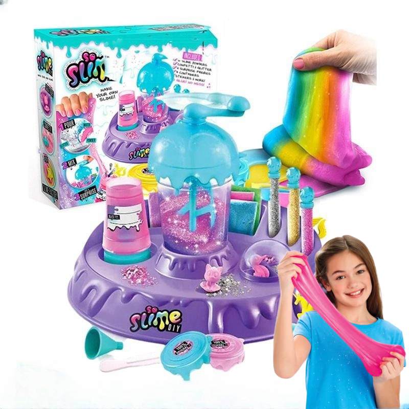 Jual Mainan Slime Anak DIY Slime palette isi slime warna warni isi ...