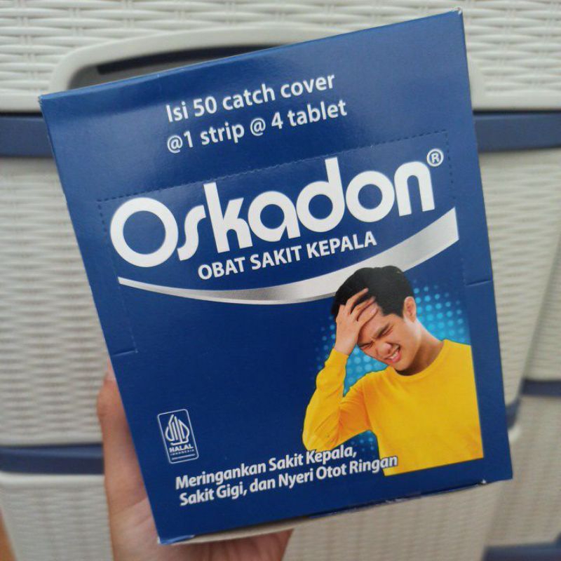 Jual Oskadon strip 4 tablet sakit kepala gigi nyeri otot | Shopee Indonesia