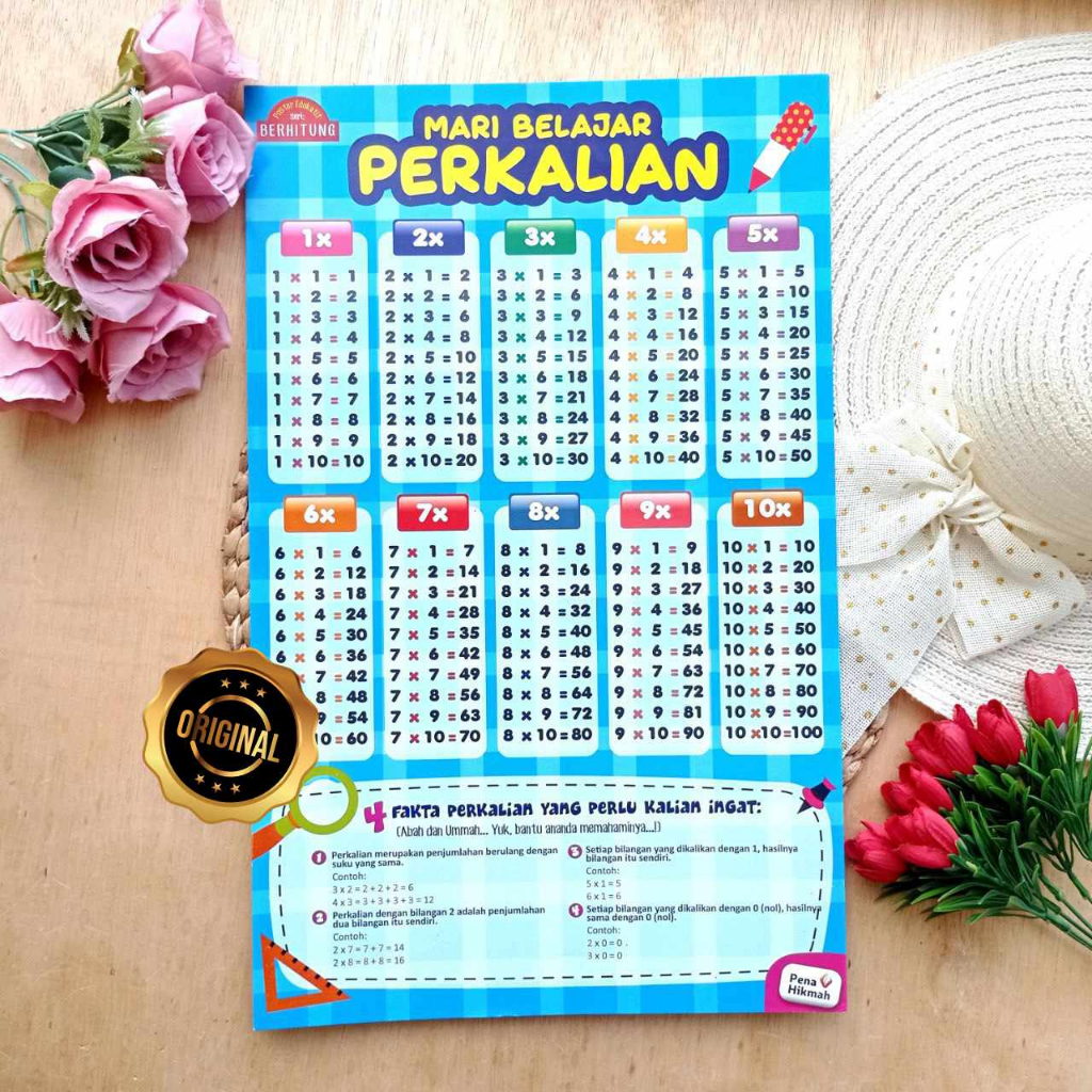 Jual Poster Mari Belajar Perkalian | Shopee Indonesia
