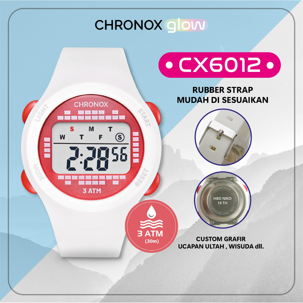 Jual CHRNX by CHRONOX Jam Tangan Digital Unisex Pria Wanita - CX6003 ...