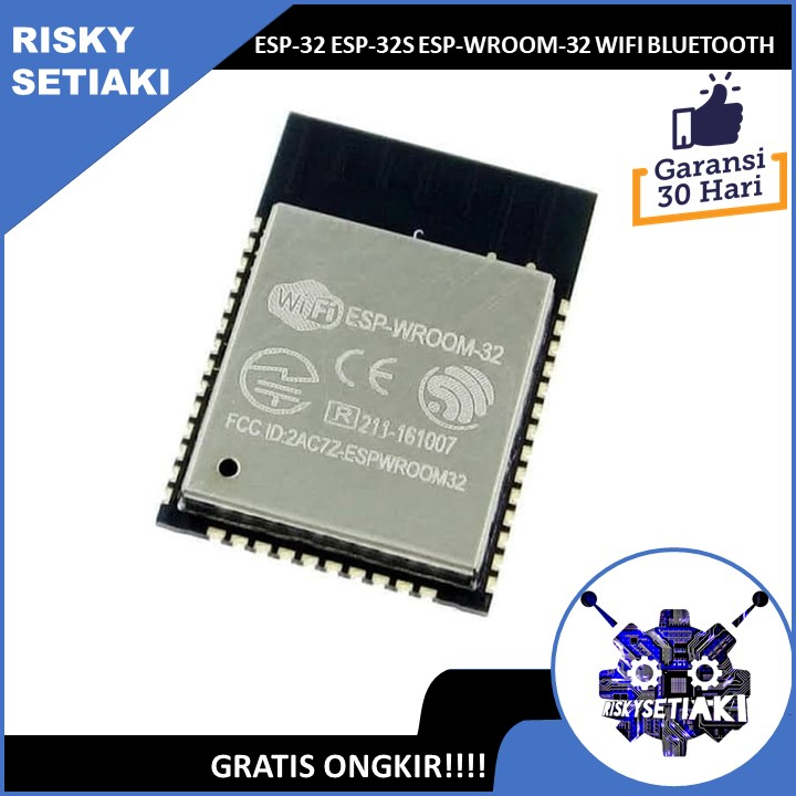 Jual ESP-32 ESP-32S ESP-WROOM-32 WIFI BLUETOOTH DUAL CORE CHIP | Shopee Indonesia