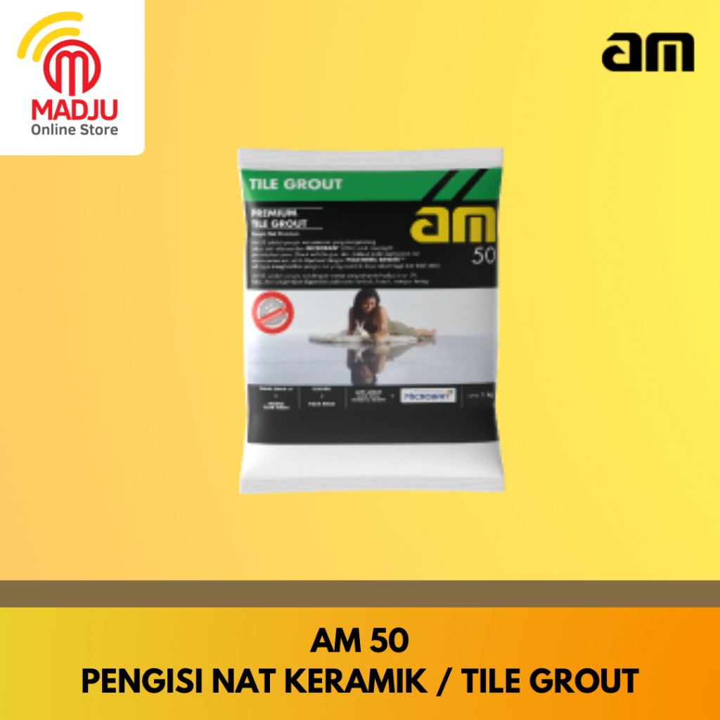Jual AM 50 PENGISI NAT KERAMIK ANTI JAMUR / TILE GROUT 1KG | Shopee ...