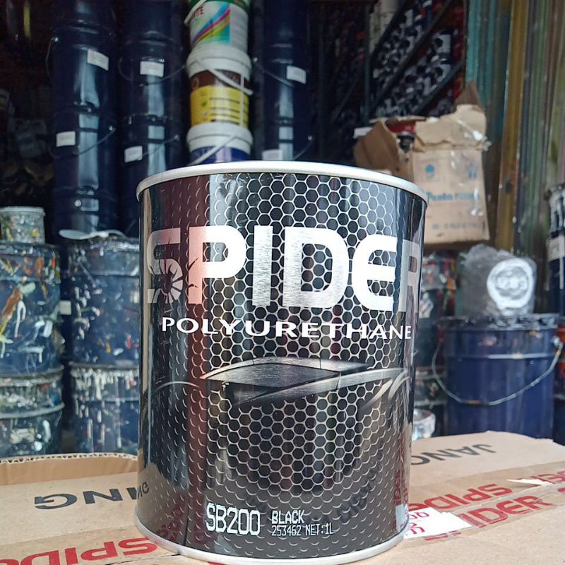Jual Ready cat PU Black spider 1L | Shopee Indonesia