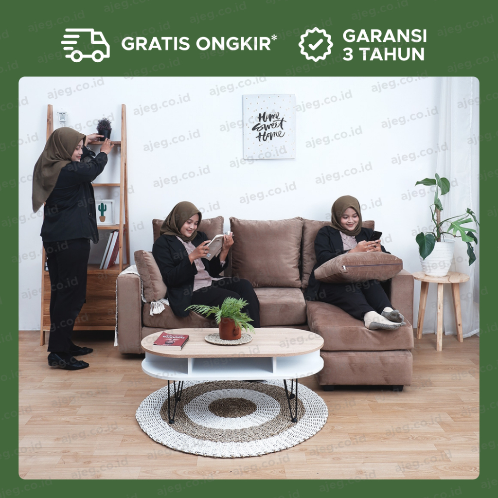 Jual AJEG.CO.ID - Sofa Sudut 3 Seater FUDO | Shopee Indonesia
