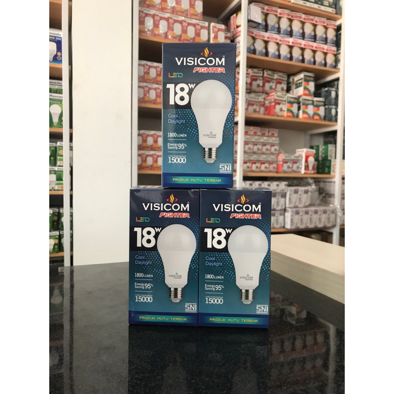 Jual Lampu LED VISICOM 18Watt Fighter Cahaya Putih | Shopee Indonesia