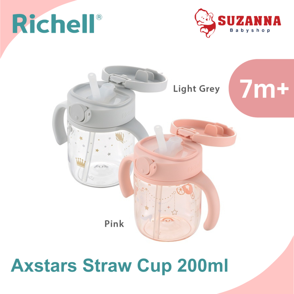 Jual Richell Axstars Straw Cup 200 - Botol Minum Anak | Shopee Indonesia