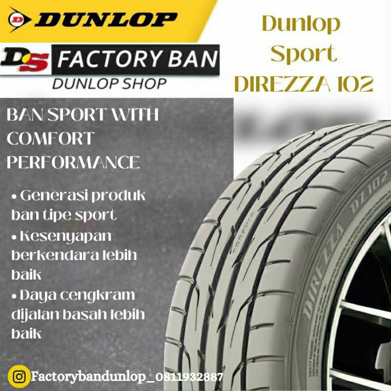 Jual Ban Dunlop 195/50 R16 Direzza 102 | Shopee Indonesia