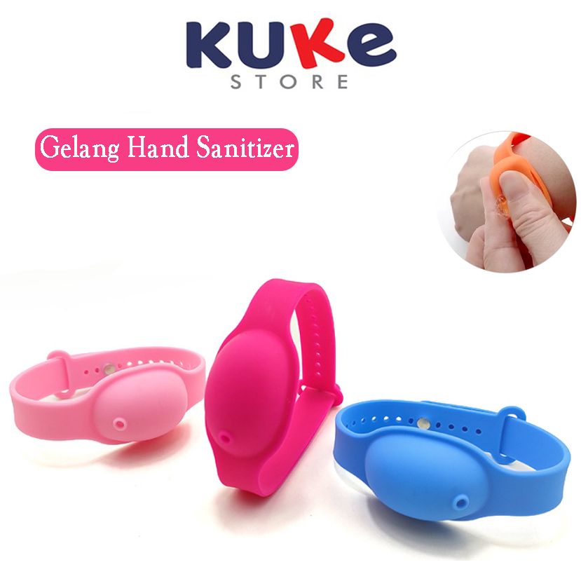 Jual Gelang Hand Sanitizer band Portable Silikon Silicone pembersih ...