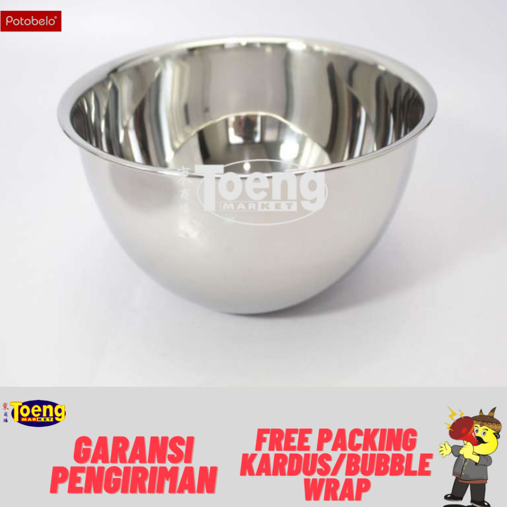 Jual MIXING DEEP BOWL POTOBELO / BOWL STAINLESS / MANGKOK SS SERBAGUNA ...