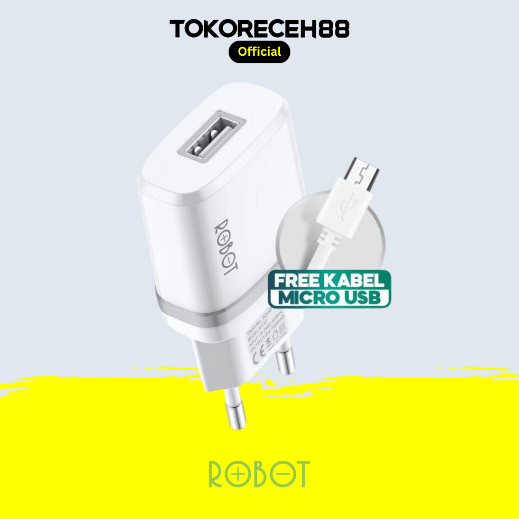 Jual Charger ROBOT RT-K7 Fast Charging Kabel Micro USB Casan Quick ...