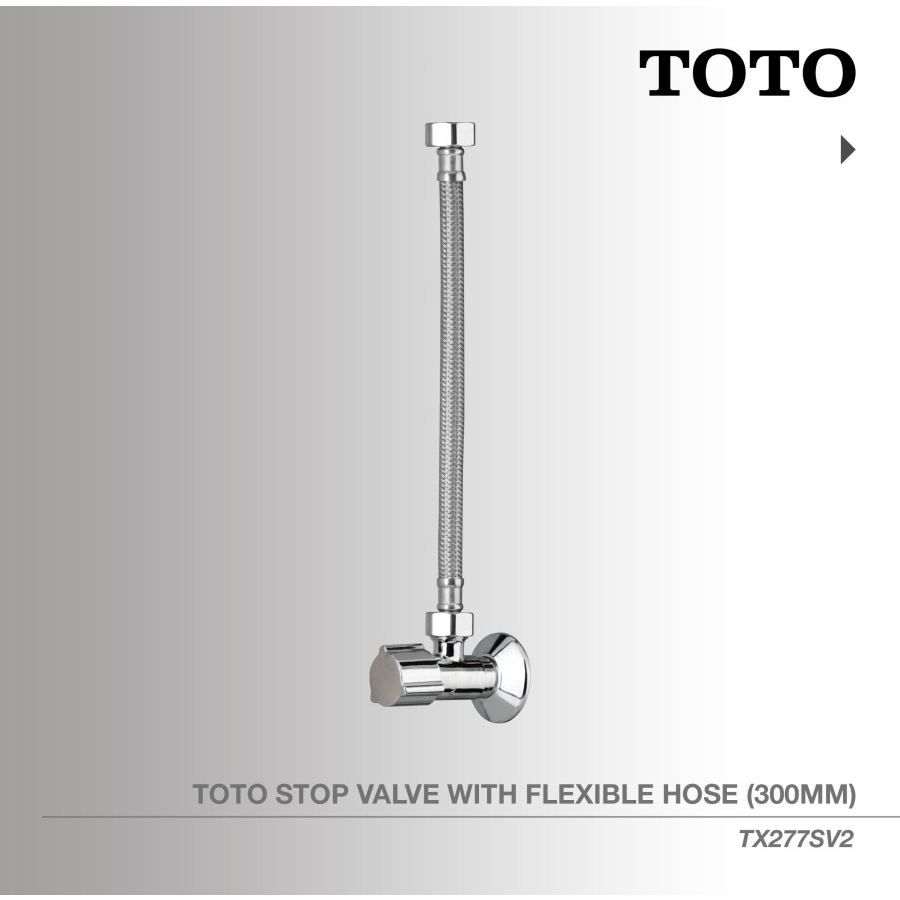 Jual TOTO Stop Valve With Flexible Hose / Stop Keran TX277SV2 | Shopee Indonesia