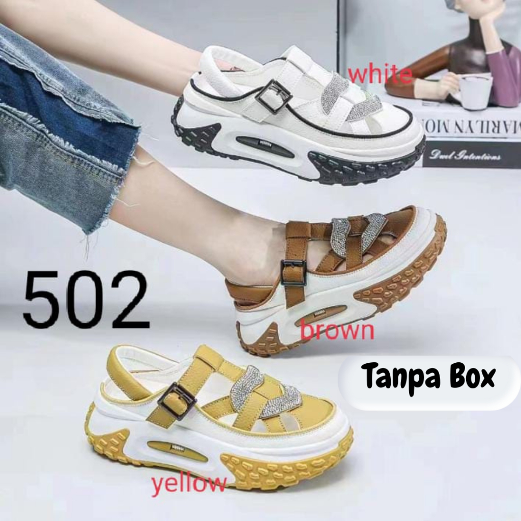 Jual GOOD QUALITY SEPATU SANDAL WANITA STYLE FASHION SEPATU SANDAL WANITA KOREA 502 | Shopee ...