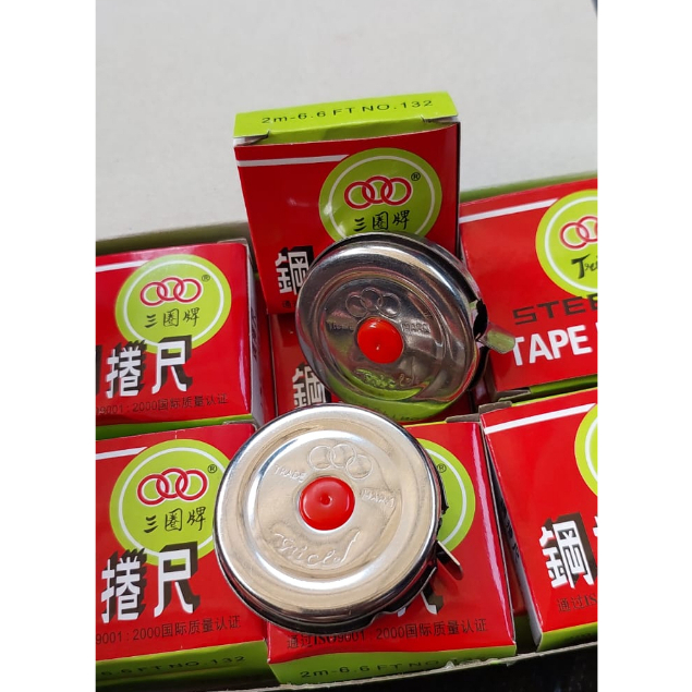 Jual Meteran Stainless Bulat / Meteran Jengkol 2M / Meteran bulat ...