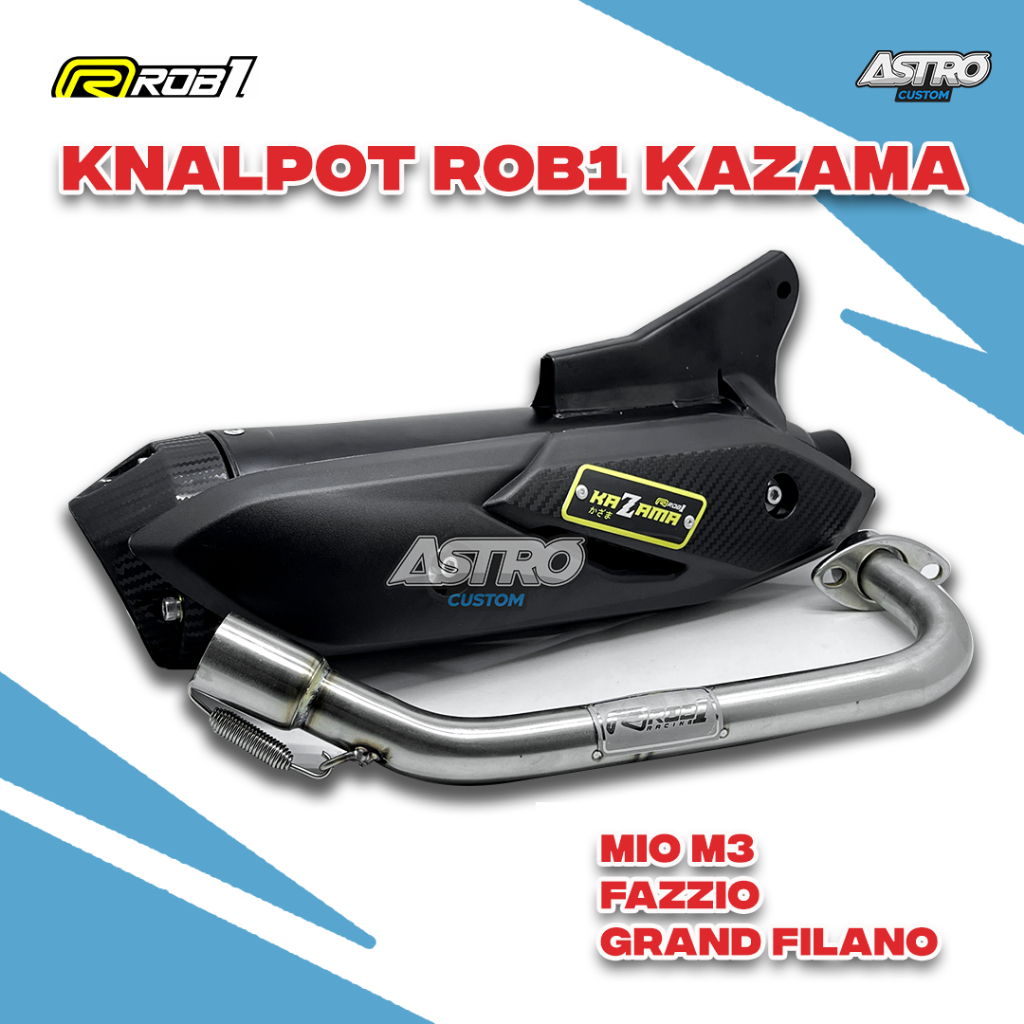 Jual Knalpot ROB1 Kazama Mio M3 S Z 125 Filano Fazzio Gear Freego Mio ...