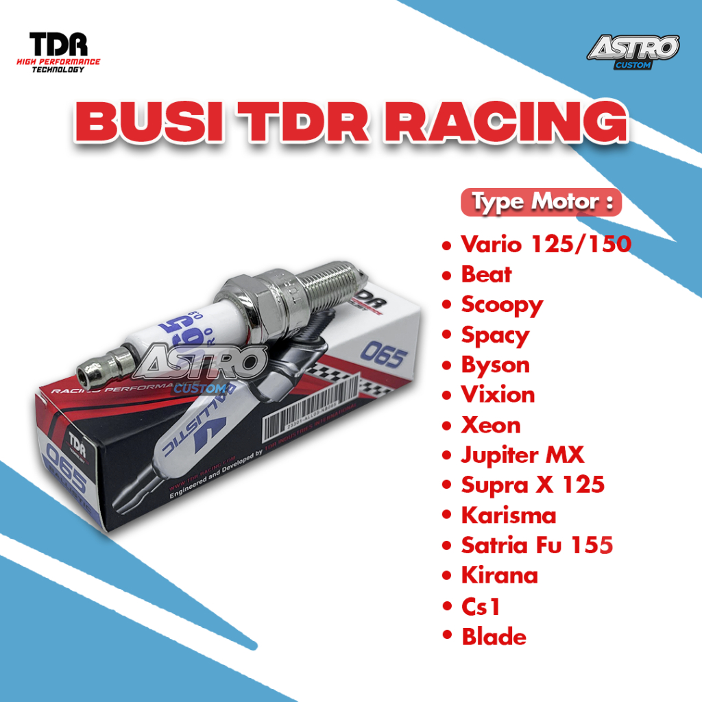 Jual Busi TDR Racing Vario 125 150 Nmax Aerox Lexi Beat Scoopy Xeon ...
