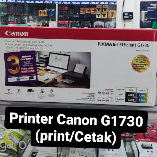 Jual PRINTER CANON PIXMA Ink Efficient G1730 Print,Cetak | Shopee Indonesia
