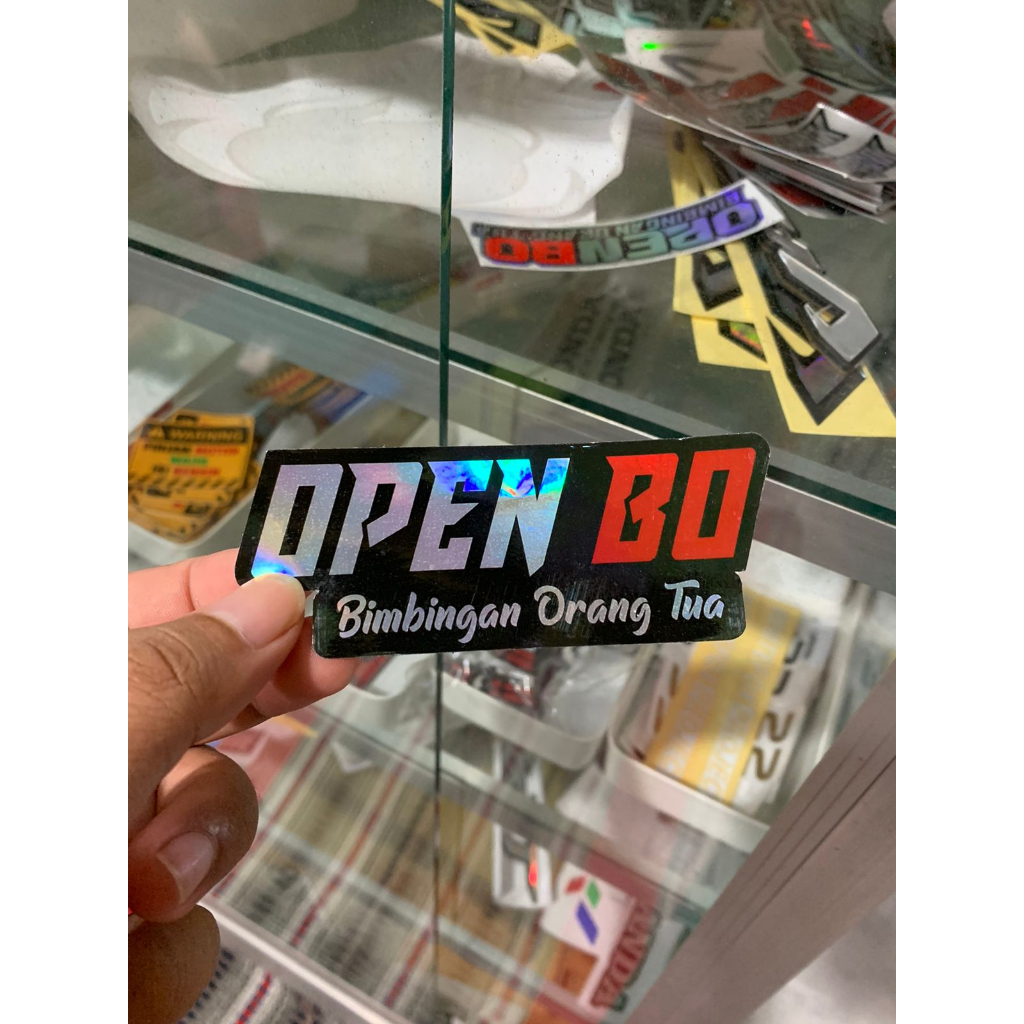 Jual Stiker Open BO Bimbingan Orang Tua Hologram | Shopee Indonesia