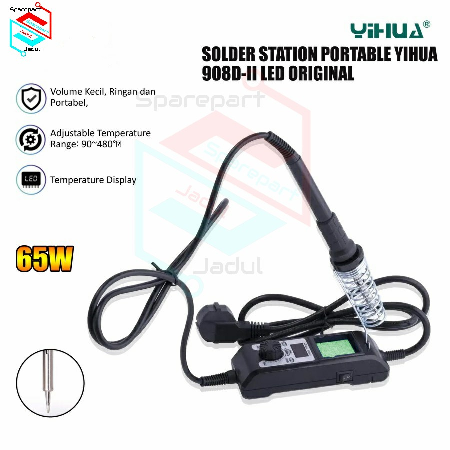 Jual Solder Station Yihua 908D-II LED Portable Digital Soldering Iron Original | Shopee Indonesia