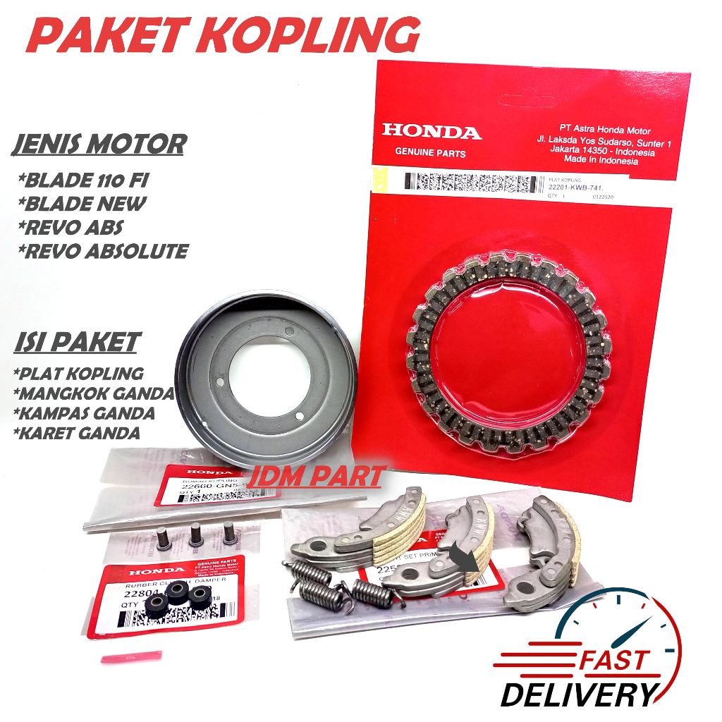 Jual PAKET KOPLING KOMPLIT REVO ABS / ABSOLUTE / REVO 110 KARBU / BLADE 110 KARBU / BLADE 110 ...