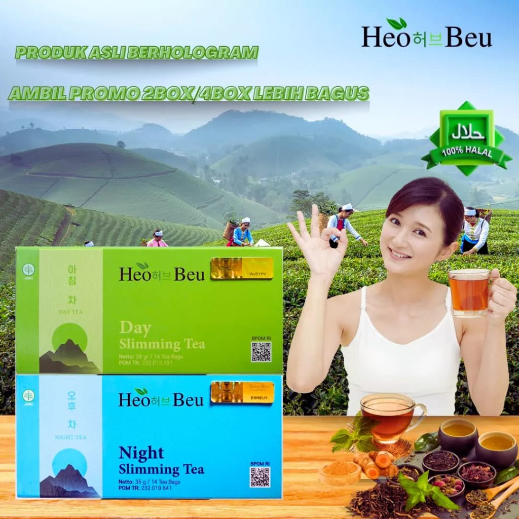 Jual Teh Heo Beu | Heo Beu Tea Minuman Teh Pelangsing Original BPOM ...