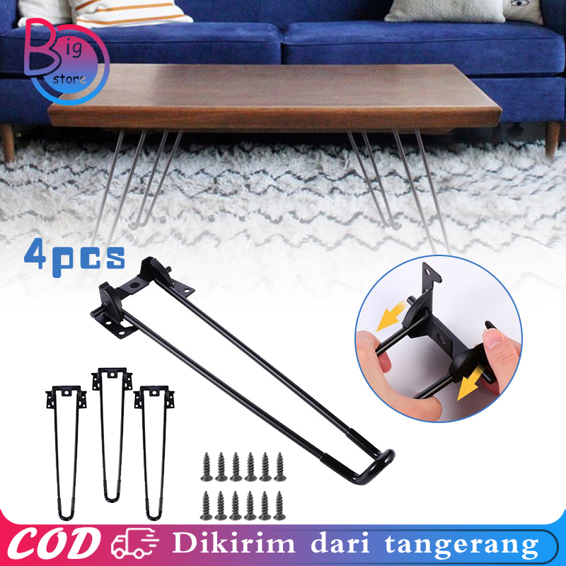 Jual 4pcs Kaki Meja Lipat Tinggi 320mm Kaki Besi Meja Lipat Aksesories ...