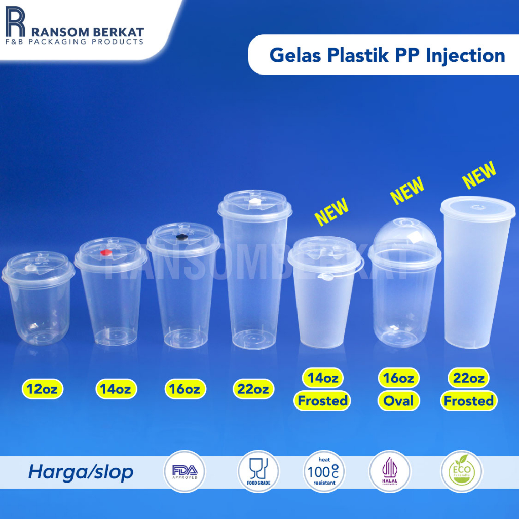 Jual Gelas Plastik Plastic Cup PP Injection | Shopee Indonesia