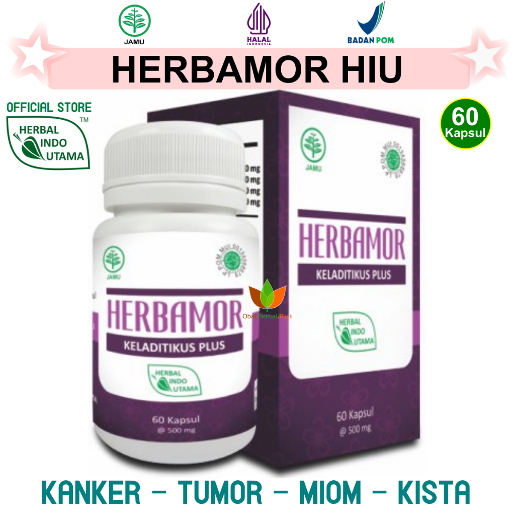 Jual 60 KAPSUL HERBAMOR KELADI TIKUS HIU HERBAL INDO UTAMA PLUS ...
