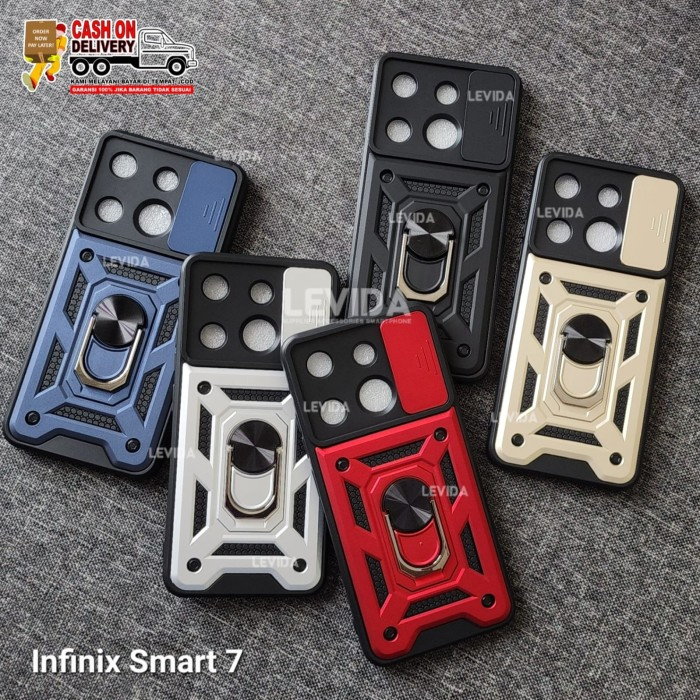 Jual Infinix Smart 7 Infinix Note 12 2023 Case Armor Slide Transformer ...