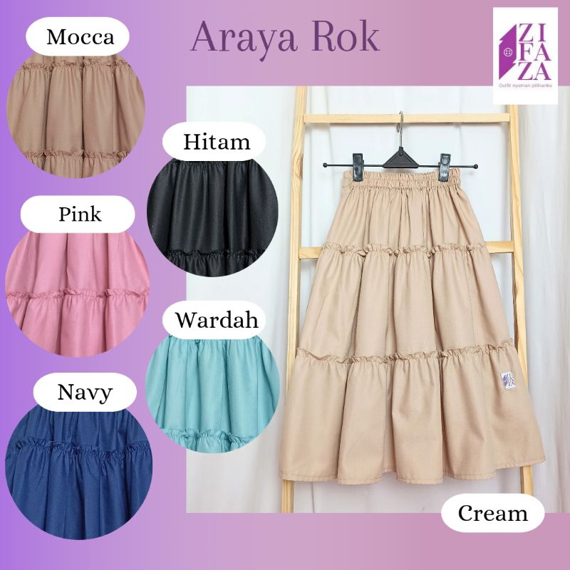 Jual Rok Anak Perempuan Panjang - Rok Katun Anak Susun - Usia 3 Sampai ...