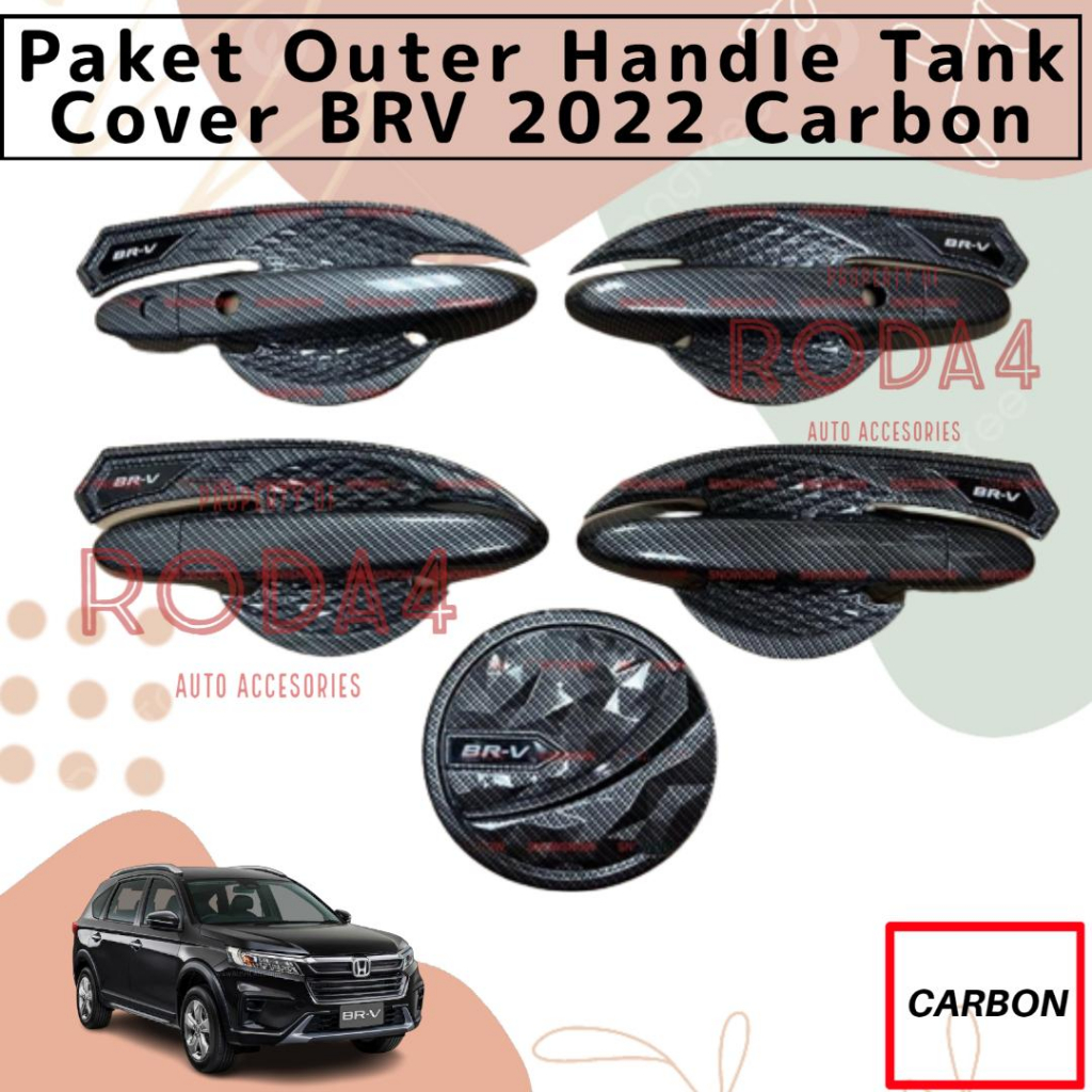 Jual Paket Cover Handle Outer Tank Cover CARBON Mobil Avanza Xenia Veloz Agya Ayla HRV BRV ...