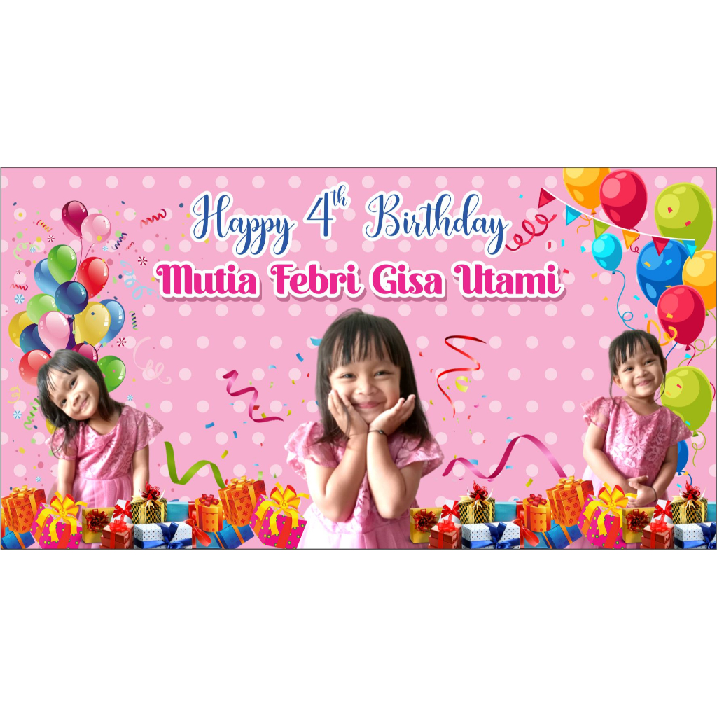Jual Banner Spanduk Selamat Ulang Tahun Happy Birthday Bisa Custom | Shopee Indonesia