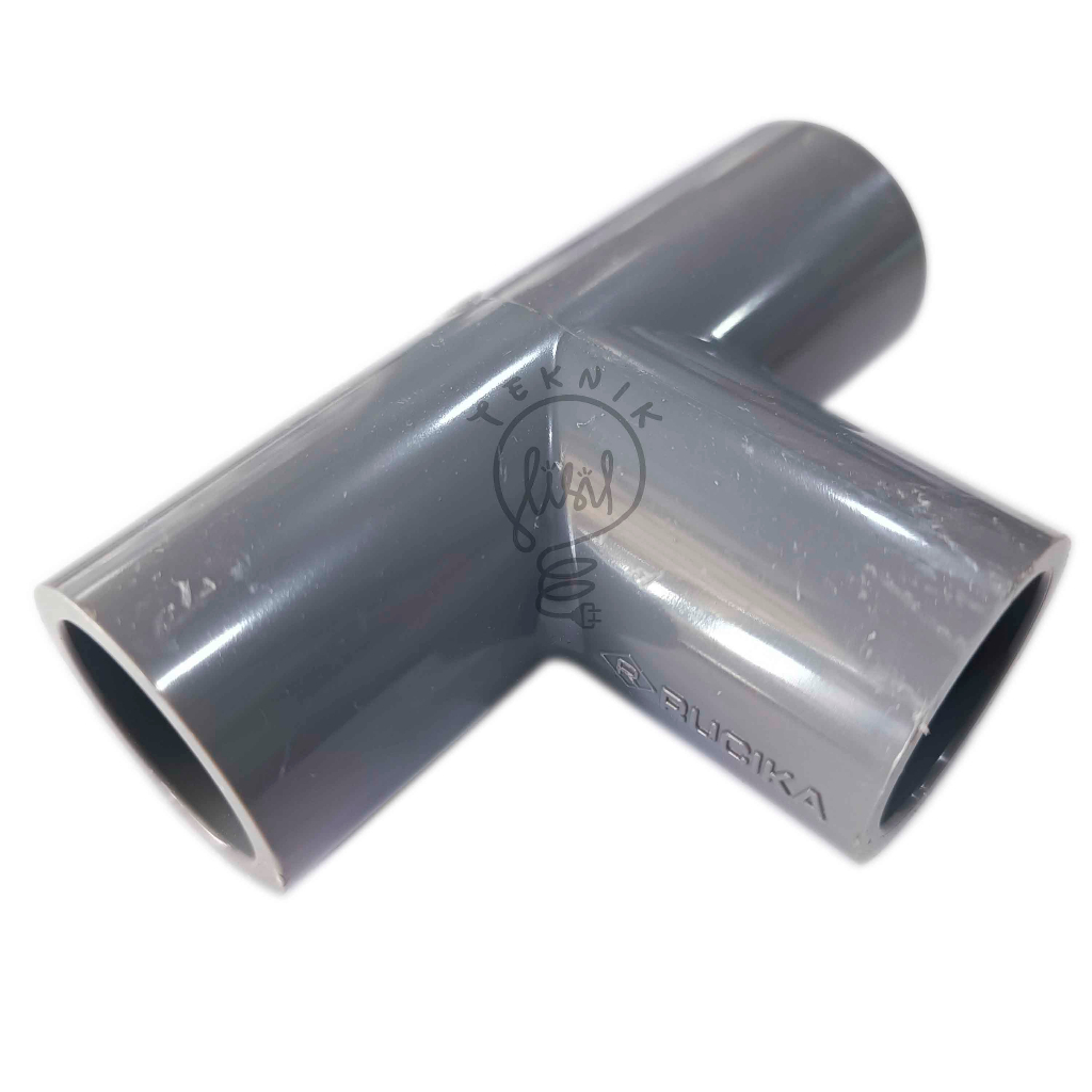 Jual [LISIL TEKNIK] [GROSIR] SAMBUNGAN PIPA 1/2 INCH FITTING AIR TEE PVC T RUCIKA CABANG 3 TEBAL ...