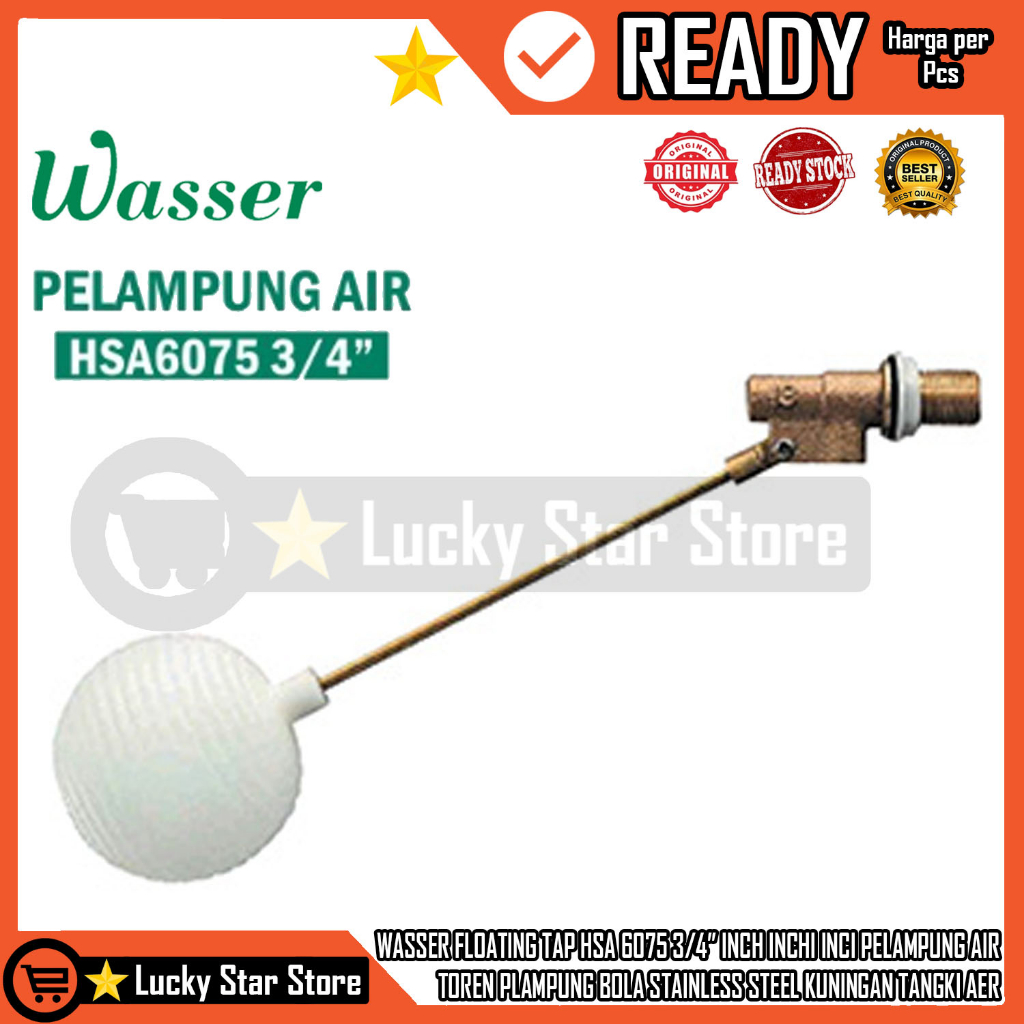 Jual WASSER FLOATING TAP HSA-6075 3/4“ INCH PELAMPUNG AIR TOREN INCHI INCI PLAMPUNG BOLA TANGKI ...