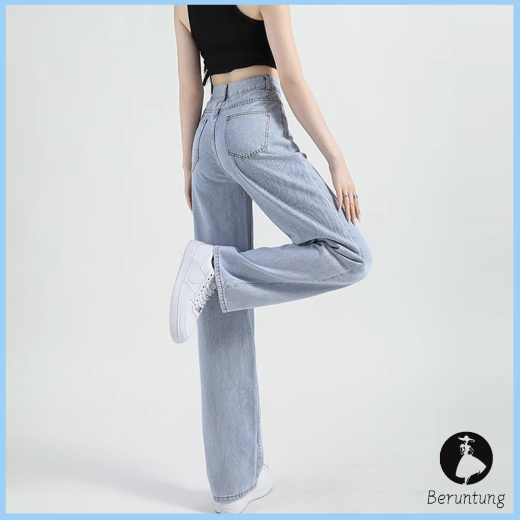 Jual VV - CLOTHG - Celana wanita kulot jeans celana jeans wanita baggy ...