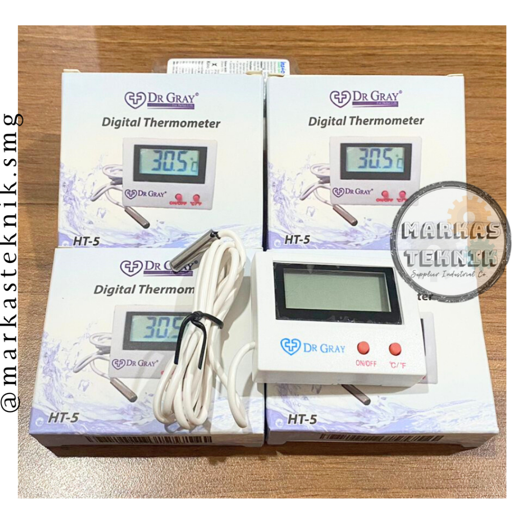 Jual Termometer Digital HT5 DR GRAY / Termometer Chiller Aquarium HT 5 ...
