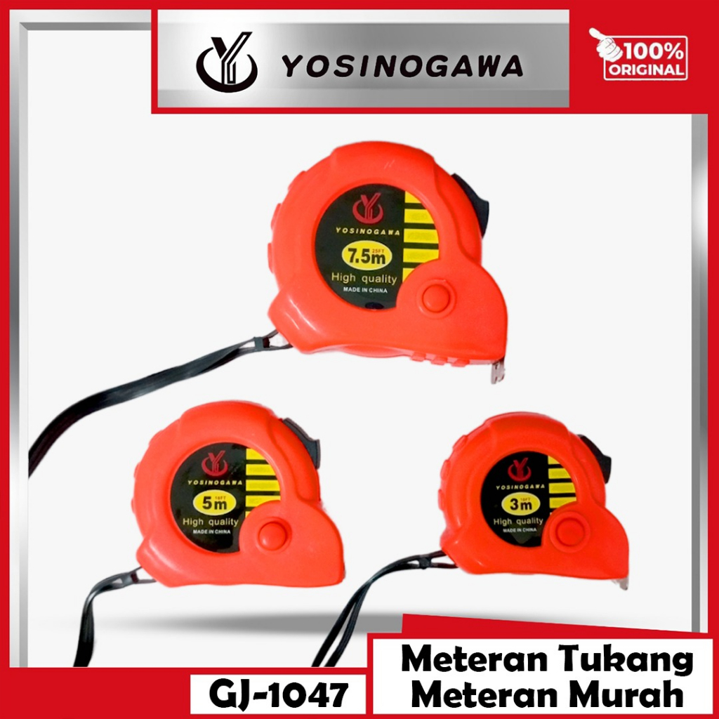 Jual YOSINOGAWA - CUCI GUDANG Meteran Tukang / Measuring Tape / Meteran ...