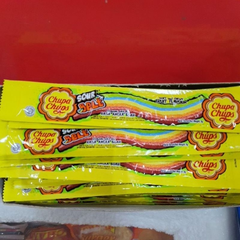 Jual Chupa Chups SOUR BELT 8gr | Shopee Indonesia