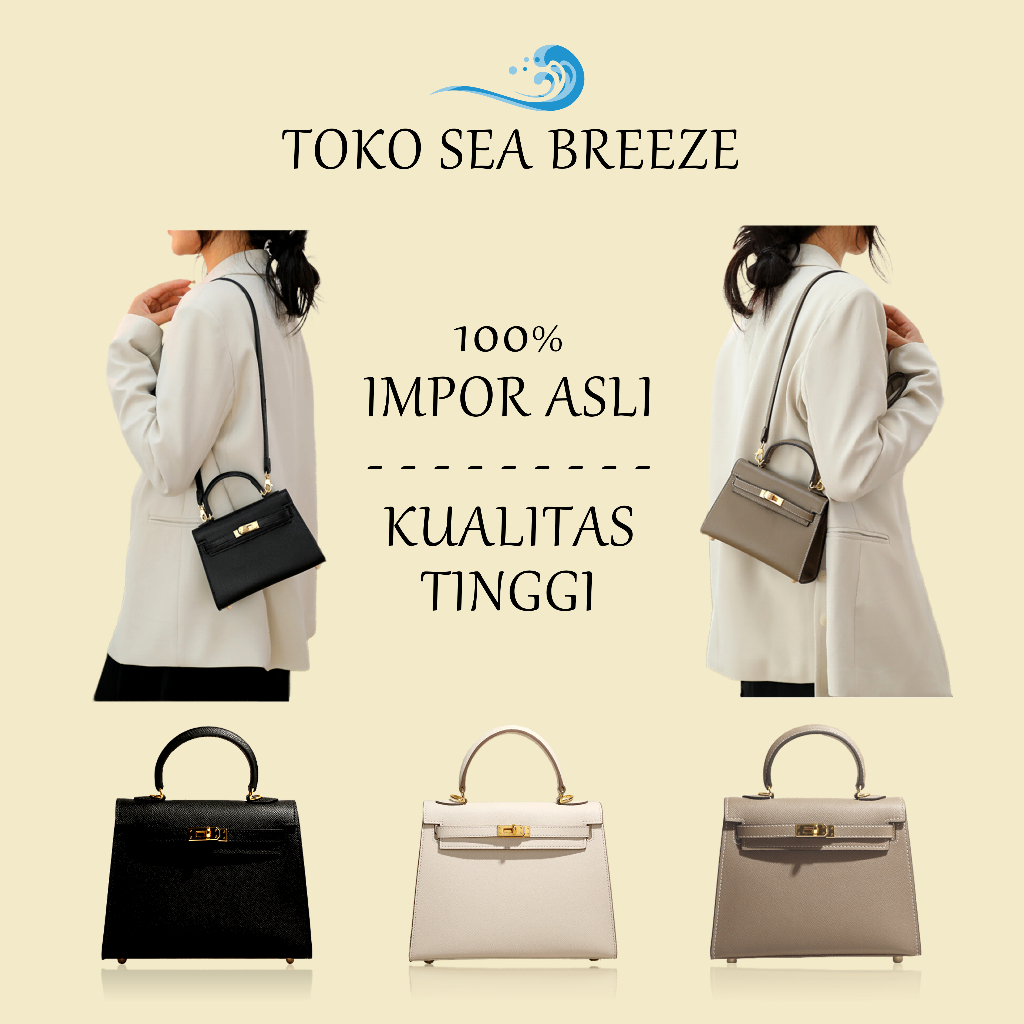 Jual Ready COD Tas Selempang Wanita Impor Baru Lychee grain head layer ...