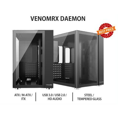 Jual Casing PC Venom RX DAEMON ATX M-ATX RGB | ITECHBALI | Shopee Indonesia