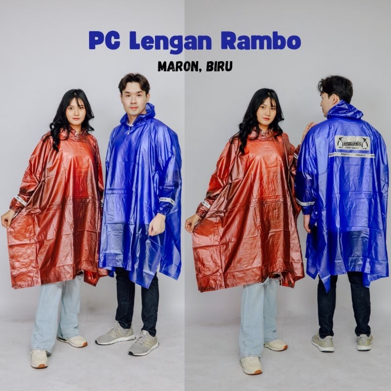 Jual Jas Hujan Poncho Lengan | RAMBO Penguin's | Shopee Indonesia