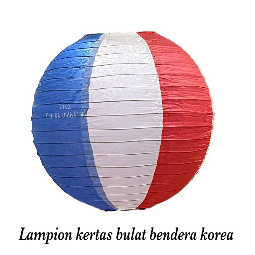 Jual lampion bulat korea 40 cm kertas paper lantern dekorasi restaurant ...